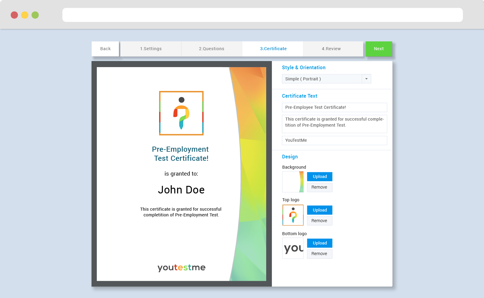 Online Examination and Certfication Software | GetCertified | YouTestMe