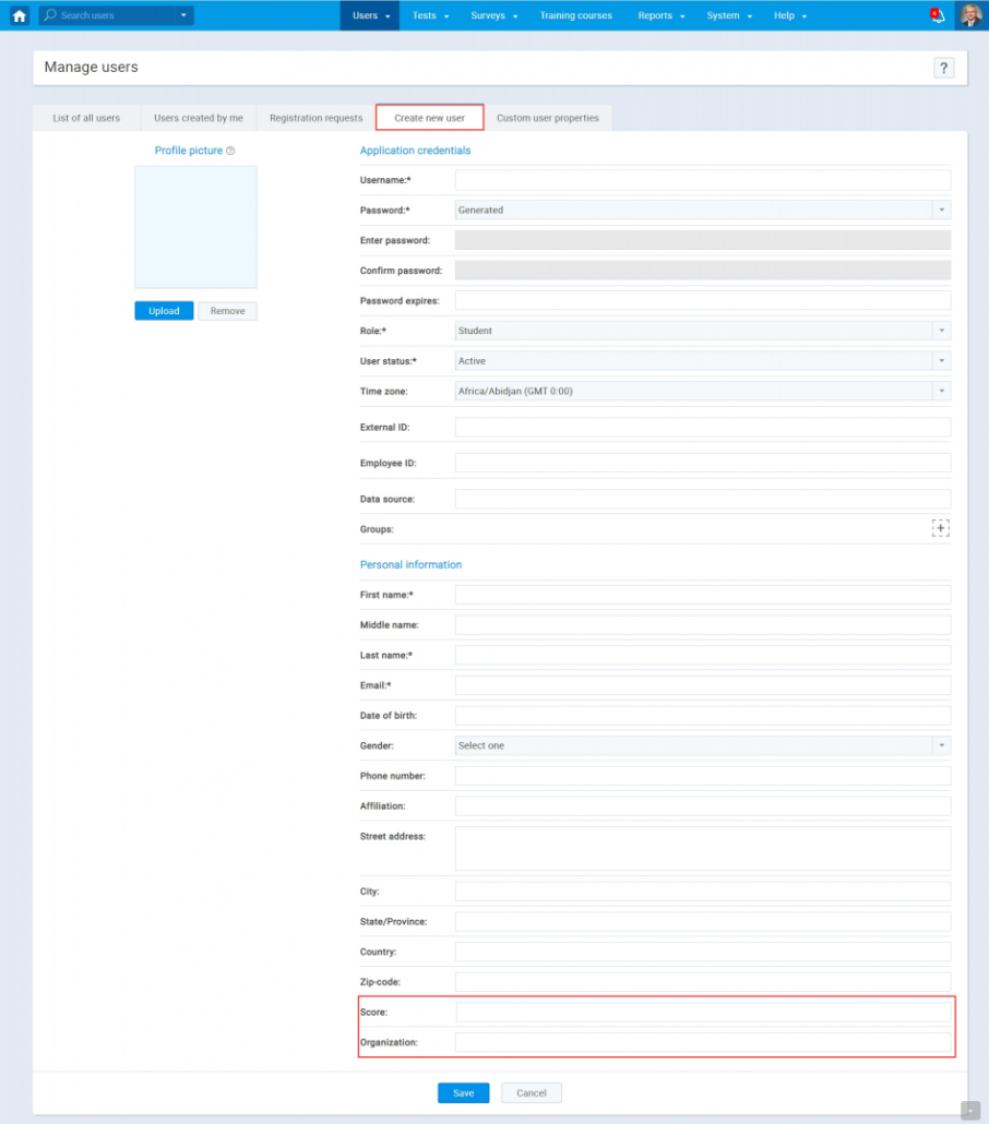 How to create custom user properties – YouTestMe
