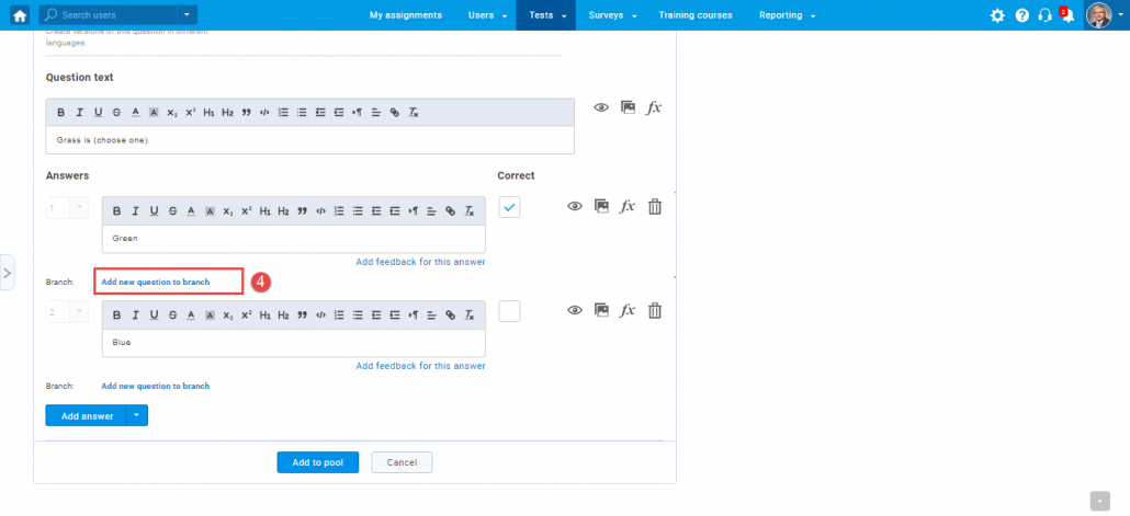 How to create branching questions | YouTestMe