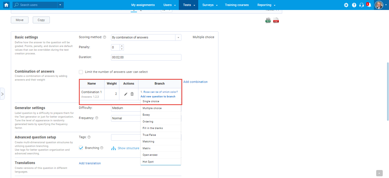 How to create branching questions | YouTestMe