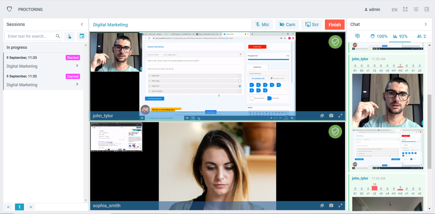 Security Mechanisms and Proctoring | YouTestMe