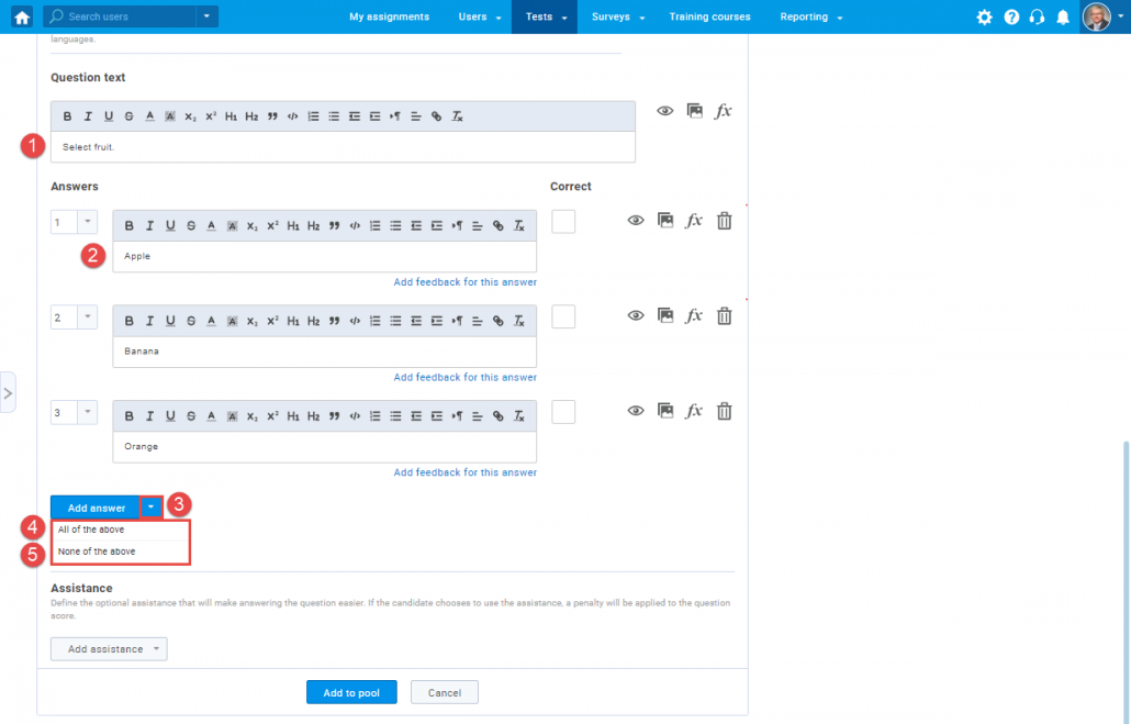 How to use the “All/None of the above” answer option | YouTestMe