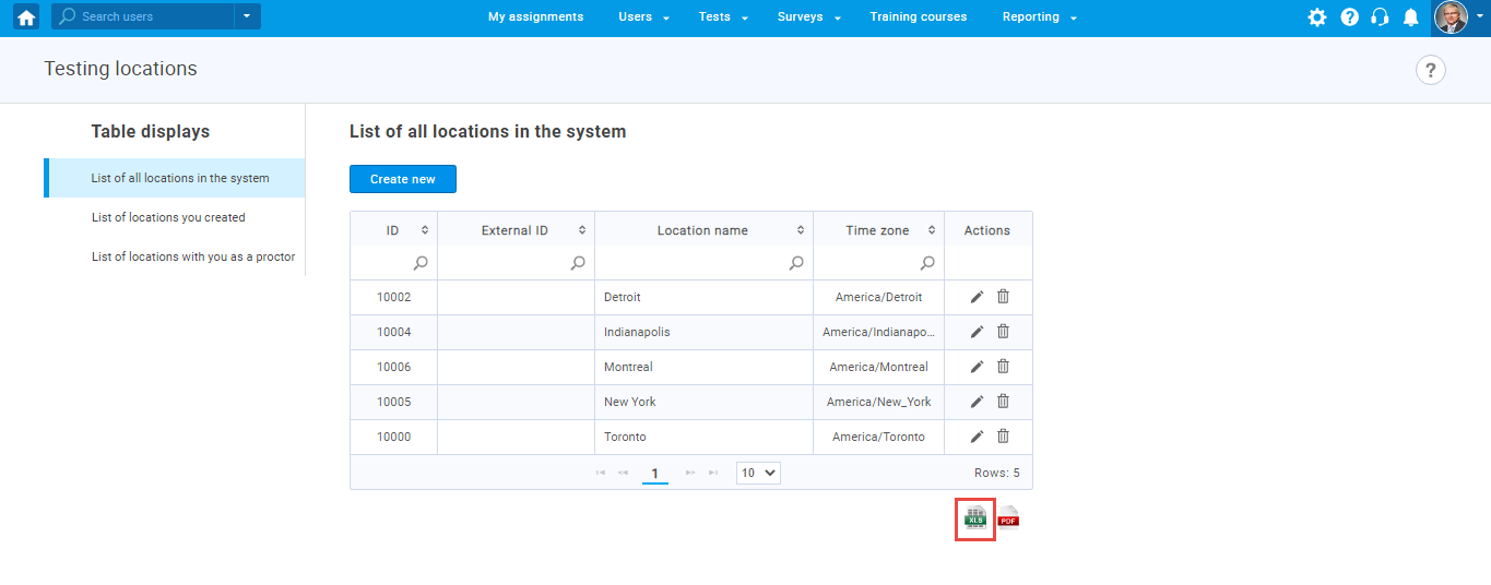 How to export the report with testing locations | YouTestMe