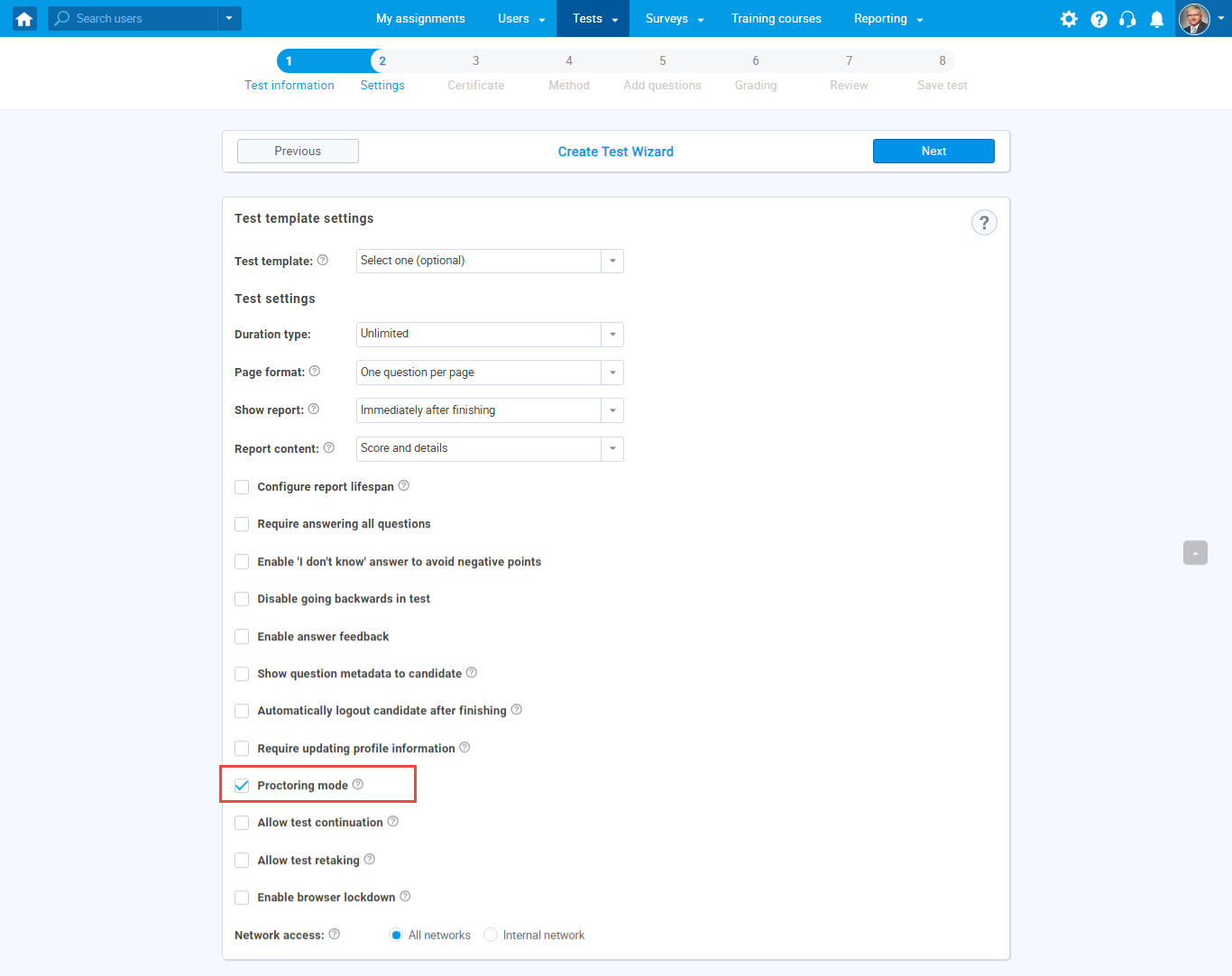 How to rate the proctored test | YouTestMe