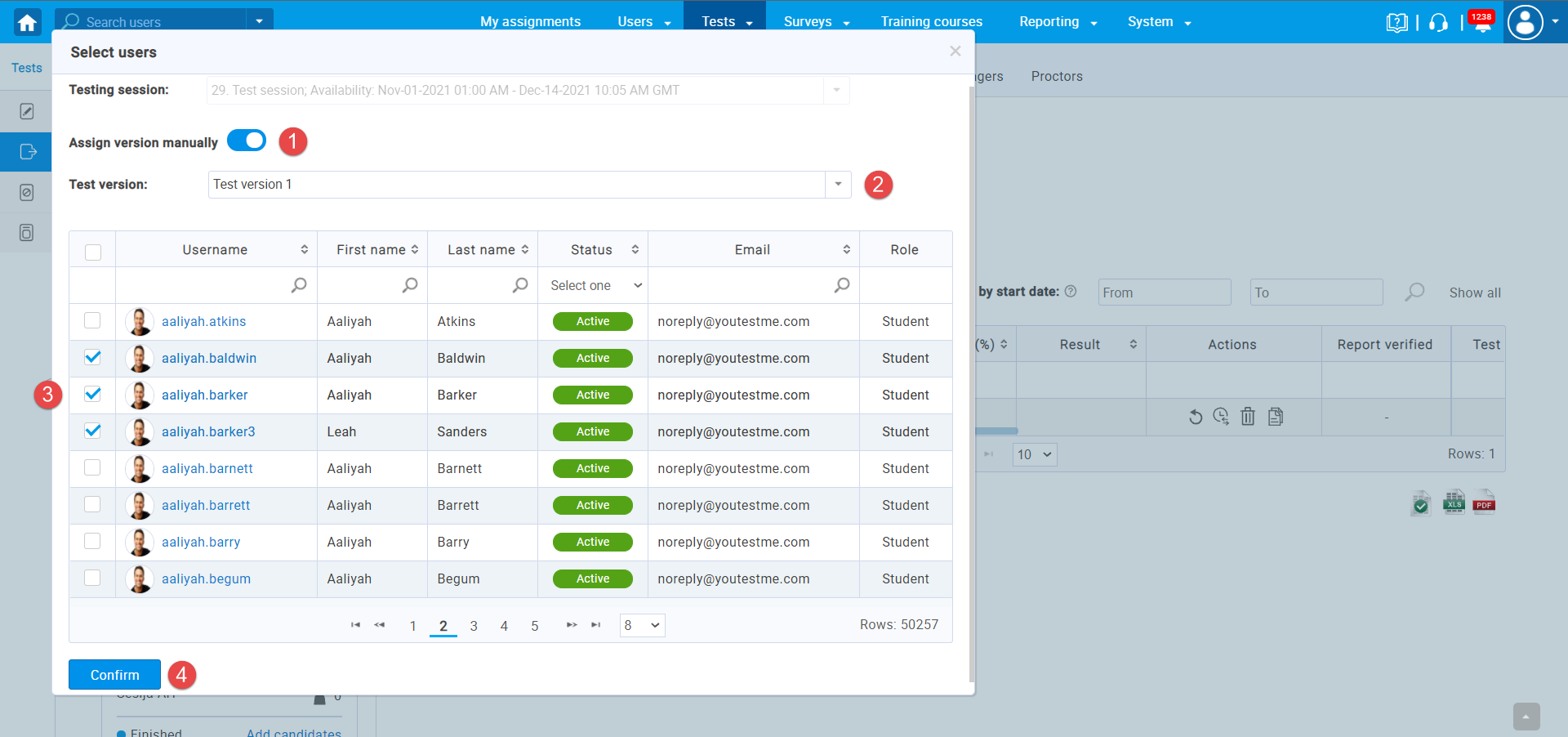 How to create multiple test versions manually | YouTestMe