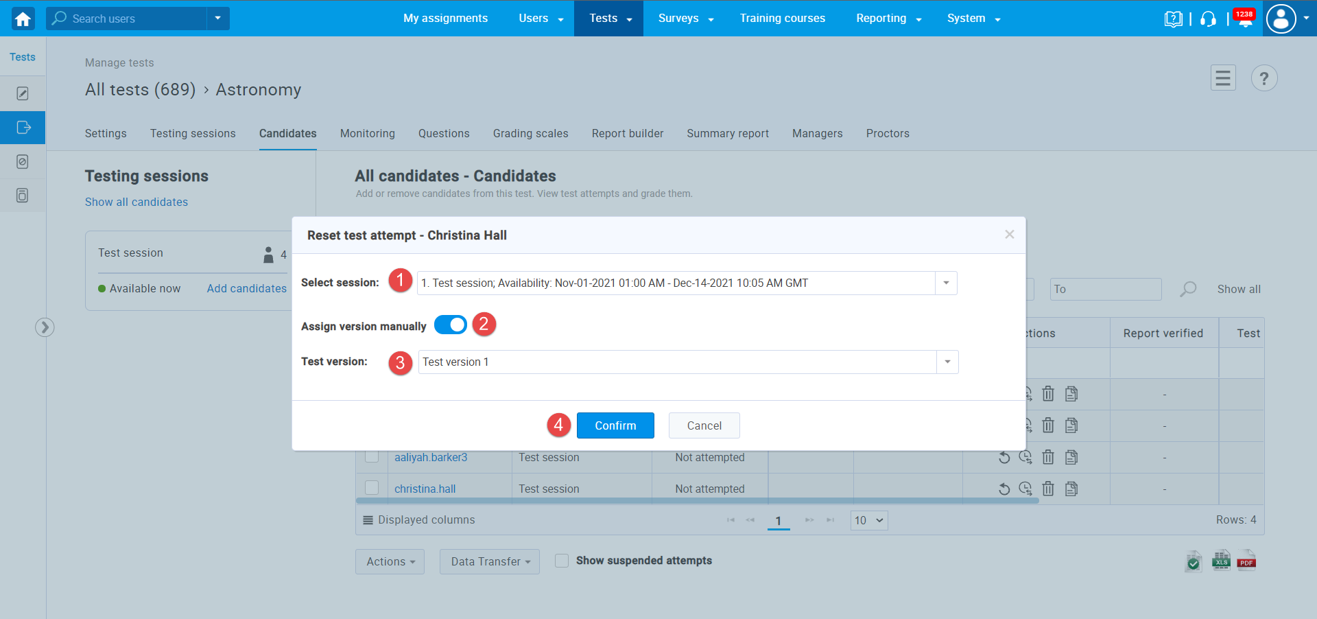 How to create multiple test versions manually | YouTestMe