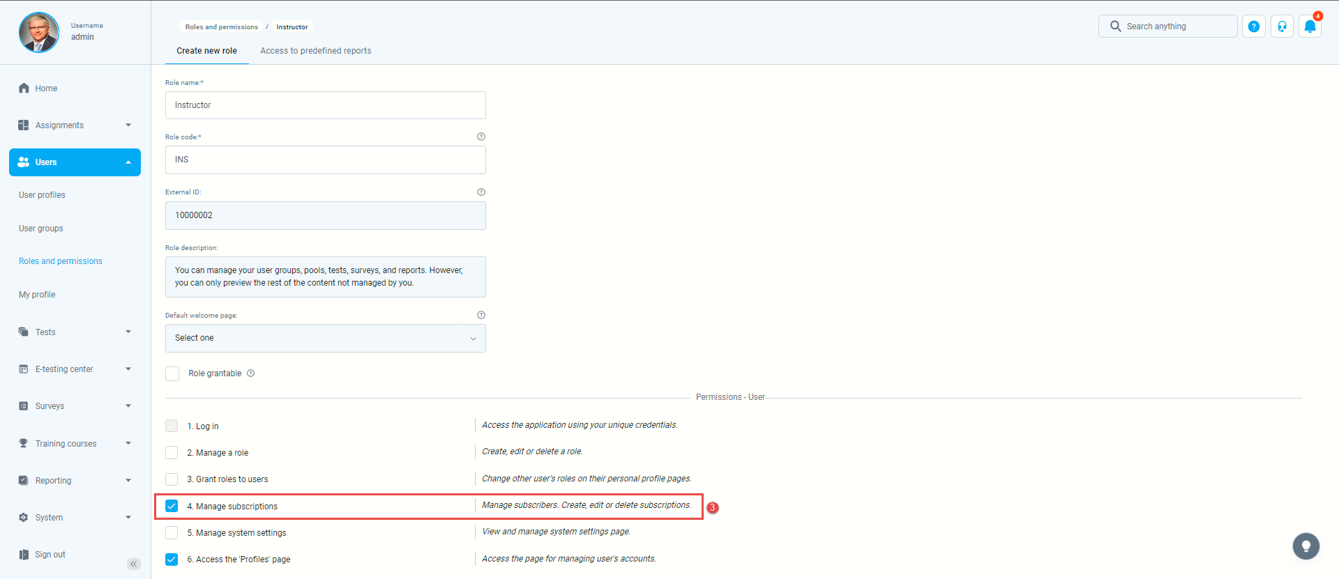 How to permit user access to system settings | YouTestMe