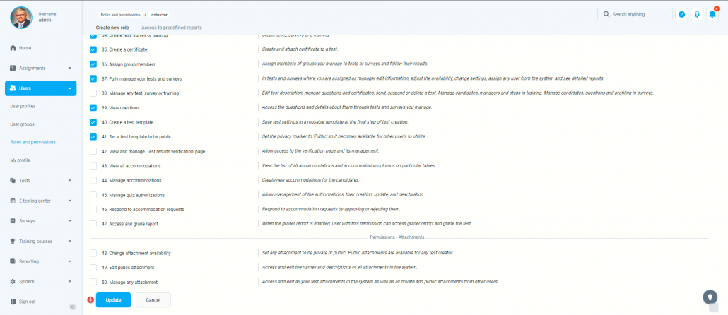 How to permit user access to system settings | YouTestMe