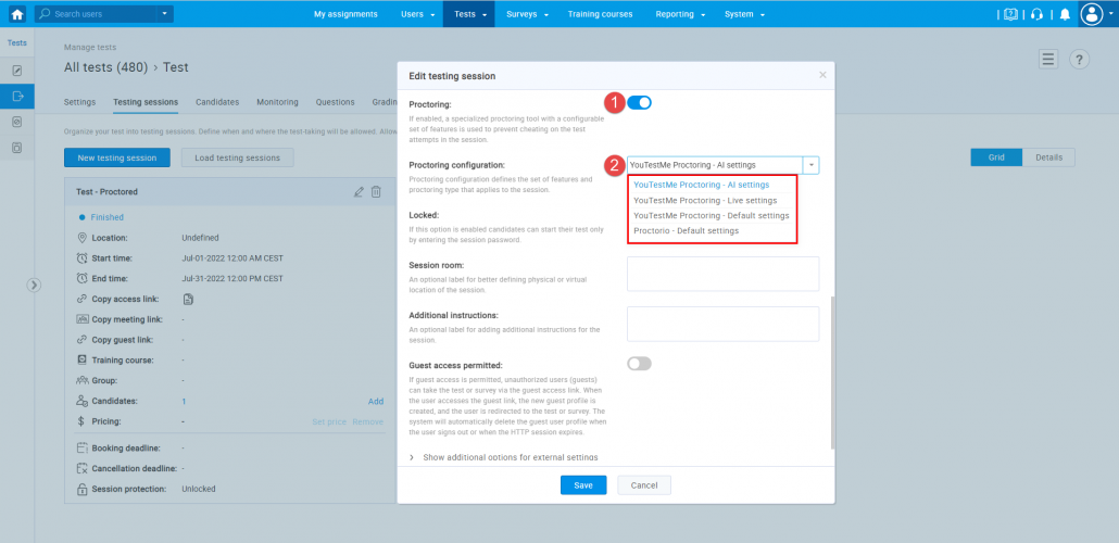 How to Assign Multiple Proctoring Configurations for a Single Test (v10 ...
