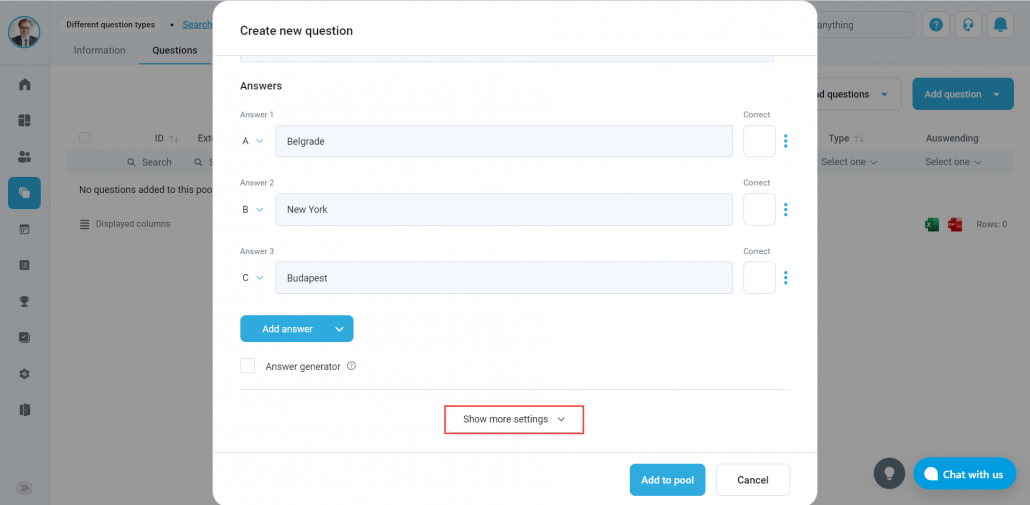 How to create a single choice question | YouTestMe