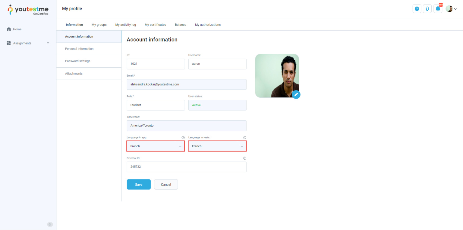 How to use multilingual interface | YouTestMe
