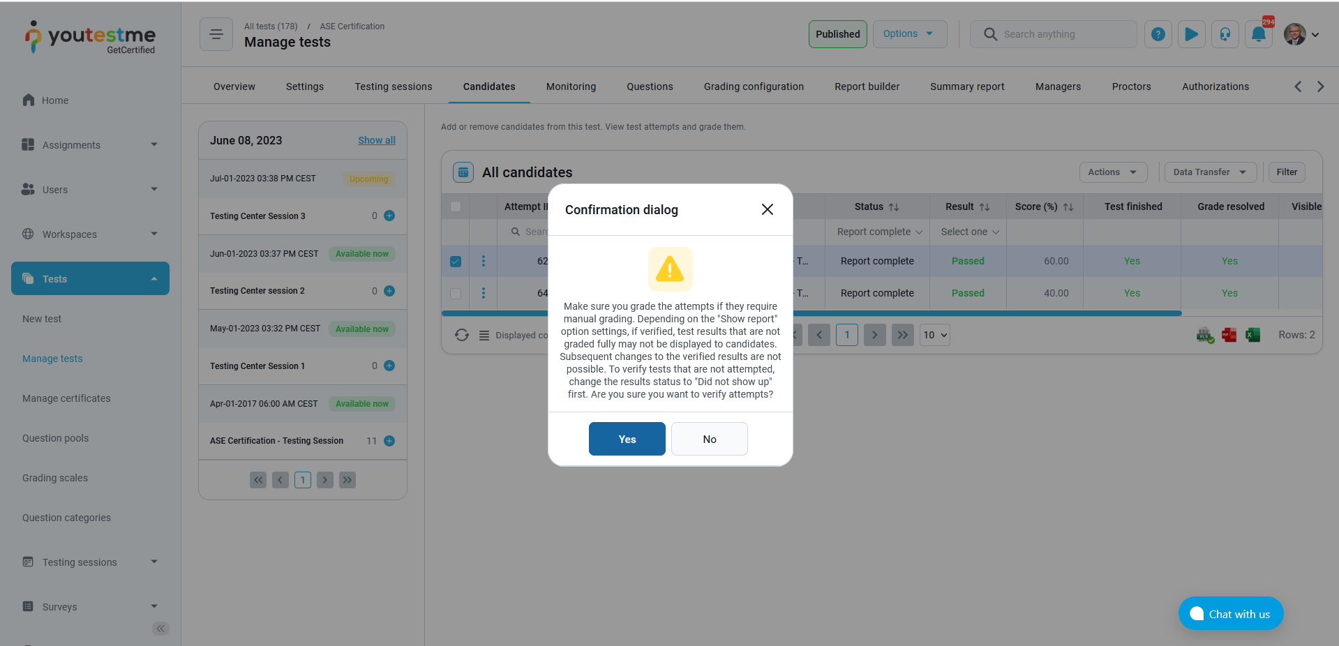 Test Result Verification Process - YouTestMe